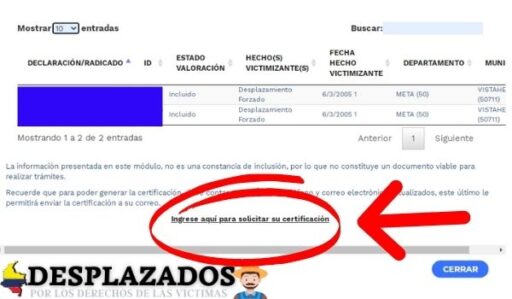 ¿Cómo Descargar el Certificado de Desplazados? 【2024