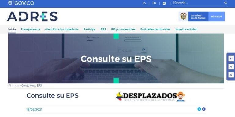 Fosyga Consulta EPS Desplazados 2026